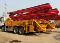 China 38 Meter Used Truck Concrete Pump , Putzmeister Boom Pump 140m3/H 265KW for sale