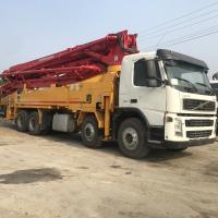 China 140m3/H Diesel Engine Used Truck Concrete Pump , 42m Concrete Pump With Volvo Chassis for sale