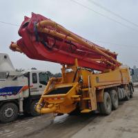 China 140m3/H Diesel Engine Used Truck Concrete Pump , 42m Concrete Pump With Volvo Chassis for sale