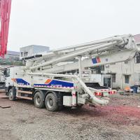China 120m3/H Truck Mounted Beton Pump , 38m Concrete Pump 4 Boom With Diesel Engine for sale