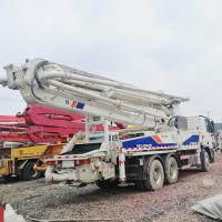 China 120m3/H Truck Mounted Beton Pump , 38m Concrete Pump 4 Boom With Diesel Engine for sale
