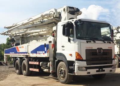 China HINO 700 47m Concrete Boom Pump Truck Mounted 382KW For Construction for sale