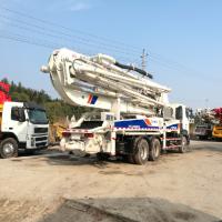 China HINO 700 47m Concrete Boom Pump Truck Mounted 382KW For Construction for sale