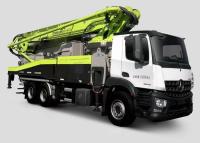 China Safety Frame 52m Concrete Boom Pump Truck Euro 6 Emission 3 Axis for sale