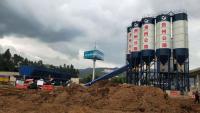 China BANGBO 75m3/H Concrete Batching Systems , Twin Shaft Mixer Batching Plant for sale