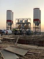 China Capacity 150m3 260KW Mobile Batching Plant Mobile With JS3000 Mixer for sale