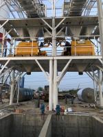 China Capacity 150m3 260KW Mobile Batching Plant Mobile With JS3000 Mixer for sale