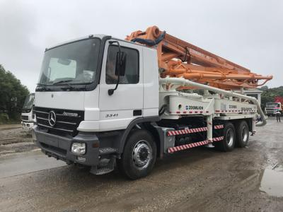 China Swing Leg Zoomlion Used Concrete Pump Truck 37 Meter for sale