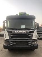 China Renewed Beton Pump X Leg Scania Second Hand Truck Green Color 56M for sale