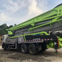 China Renewed Beton Pump X Leg Scania Second Hand Truck Green Color 56M for sale