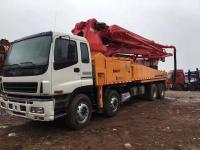 China 2011 Year Second Hand Truck 46 Meter Isuzu，Sany Brand Red And White Pump for sale