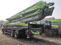 China Benz X Leg Renewed Beton Pump Used Concrete Pump Truck 56 Meter For Construction for sale