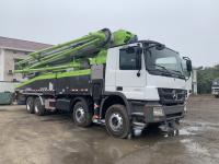 China 56m Remanufactured Truck Zoomlion Used Four Axle Actros 4141 Cement Truck for sale