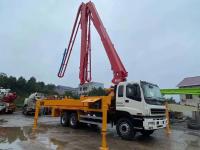 China 38m Second Hand Pump Truck Putzmeister Used Three Axle Isuzu Cement Pump Truck for sale