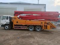 China 36m Second Hand Concrete Line Pump Truck Putzmeister 3 Axle UD Cement Pump Truck for sale