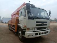 China 36m Second Hand Concrete Line Pump Truck Putzmeister 3 Axle UD Cement Pump Truck for sale