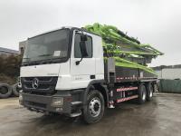 China Construction 38M Boom Used Concrete Pump Truck 4 Boom 300KW 120 M3/H for sale