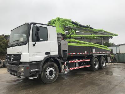 China Construction 38M Boom Used Concrete Pump Truck 4 Boom 300KW 120 M3/H for sale