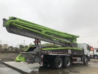 China Construction 38M Boom Used Concrete Pump Truck 4 Boom 300KW 120 M3/H for sale