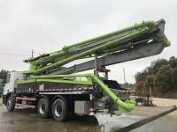 China Construction 38M Boom Used Concrete Pump Truck 4 Boom 300KW 120 M3/H for sale