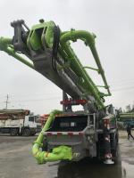 China Construction 38M Boom Used Concrete Pump Truck 4 Boom 300KW 120 M3/H for sale