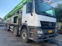 China 180 M3/H Zoomlion Used Concrete Pump Truck Mercedes Benz Chassis 300KW Power for sale
