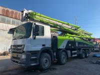 China 180 M3/H Zoomlion Used Concrete Pump Truck Mercedes Benz Chassis 300KW Power for sale