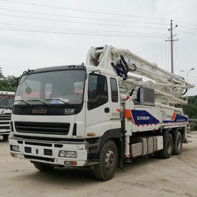 China Refurshbished Zoomlion 4RZ Second Hand Truck Isuzu Chassis 37m 120m3/H for sale