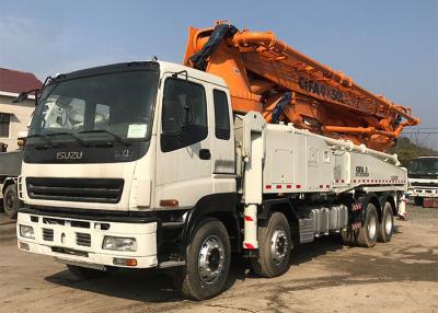 China 8*4 Zoomlion Concrete Pump Truck Renewed Beton Pump Isuzu Chassis 50m 160m3/H for sale