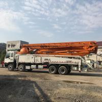 China 8*4 Zoomlion Concrete Pump Truck Renewed Beton Pump Isuzu Chassis 50m 160m3/H for sale