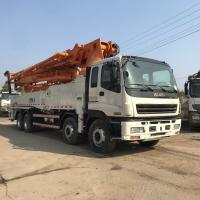 China 8*4 Zoomlion Concrete Pump Truck Renewed Beton Pump Isuzu Chassis 50m 160m3/H for sale