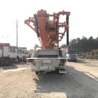 China 8*4 Zoomlion Concrete Pump Truck Renewed Beton Pump Isuzu Chassis 50m 160m3/H for sale