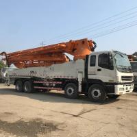 China 8*4 Zoomlion Concrete Pump Truck Renewed Beton Pump Isuzu Chassis 50m 160m3/H for sale