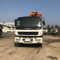 China 8*4 Zoomlion Concrete Pump Truck Renewed Beton Pump Isuzu Chassis 50m 160m3/H for sale