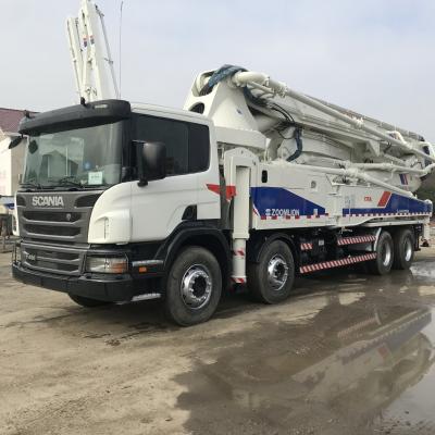 China X Leg Zoomlion Scania Truck Mounted Concrete Pump Truck 50m 170m3/H 300kw for sale