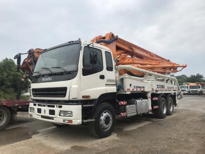 China Swing Leg Zoomlion Isuzu Truck Mounted Concrete Pump Truck 265kw 120m3/H 37m for sale