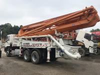 China Swing Leg Zoomlion Isuzu Truck Mounted Concrete Pump Truck 265kw 120m3/H 37m for sale