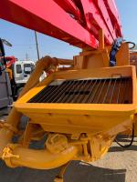 China Putzmeister Used Truck Mounted Concrete Pump Remote Control Hydraulic Folding for sale
