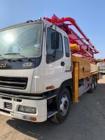 China Putzmeister Used Truck Mounted Concrete Pump Remote Control Hydraulic Folding for sale