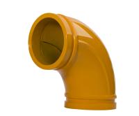 China Zoomlion Concrete Pump Parts Double Elbow Pipe Degree Twin Wall Elbow Pipe for sale