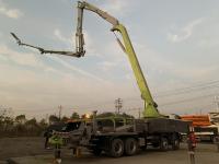 China Zoomlion 60 Meter ACTROS 4141 Used Concrete Pump Truck For Transportation for sale