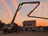 China Zoomlion 60 Meter ACTROS 4141 Used Concrete Pump Truck For Transportation for sale