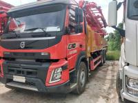 China Sany Second Hand Truck Mounted Concrete Pump With 52m Volvo Placing Boom for sale