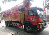 China 180m3/H Sany 52m Volvo Boom Concrete Pump Truck With 6 Boom Section for sale