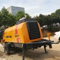 China 115KW Used Stationary Kawasaki Hydraulic Concrete Trailer Pump for sale