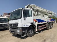 China 3 Axles 47M Used Concrete Boom Truck 11/7 Mpa One Button 120M3/H for sale
