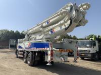 China 3 Axles 47M Used Concrete Boom Truck 11/7 Mpa One Button 120M3/H for sale