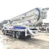 China Benz Engine Zoomlion Scania Used Concrete Pump Truck Machine 80Km/h for sale