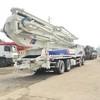 China Benz Engine Zoomlion Scania Used Concrete Pump Truck Machine 80Km/h for sale