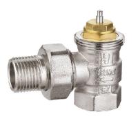 China EN215 Bleed Angled Thermostatic Radiator Valves With G 1/2'' F 1/2''X M 1/2'' for sale